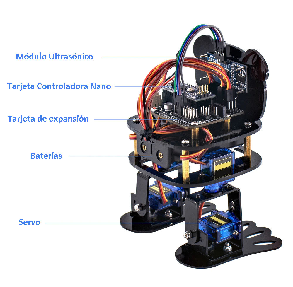 Kit Arduino Robot Caminante Panda – Activa Soluciones Tecnológicas