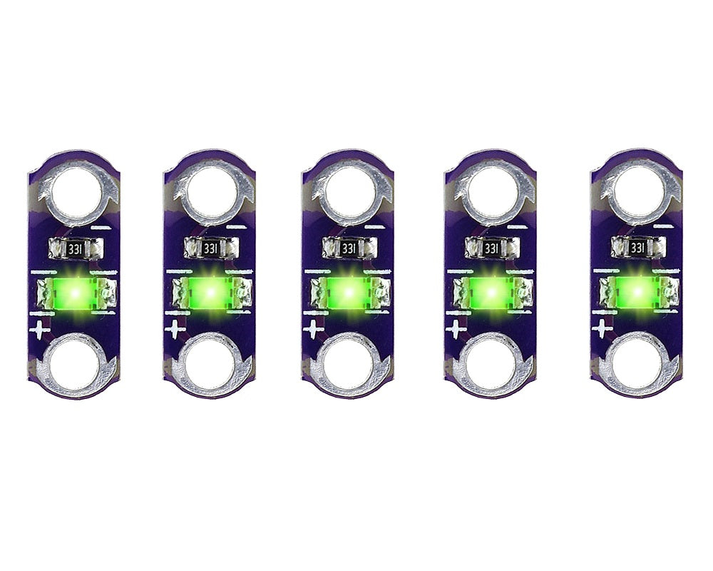 Pack De Módulos Luz Led Para Arduino Lilypad 5 Unid Activa